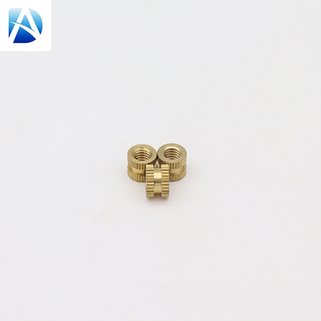 Brass Knurled Nut Inserts Self Tapping Slotted Nut Heat Staking ...